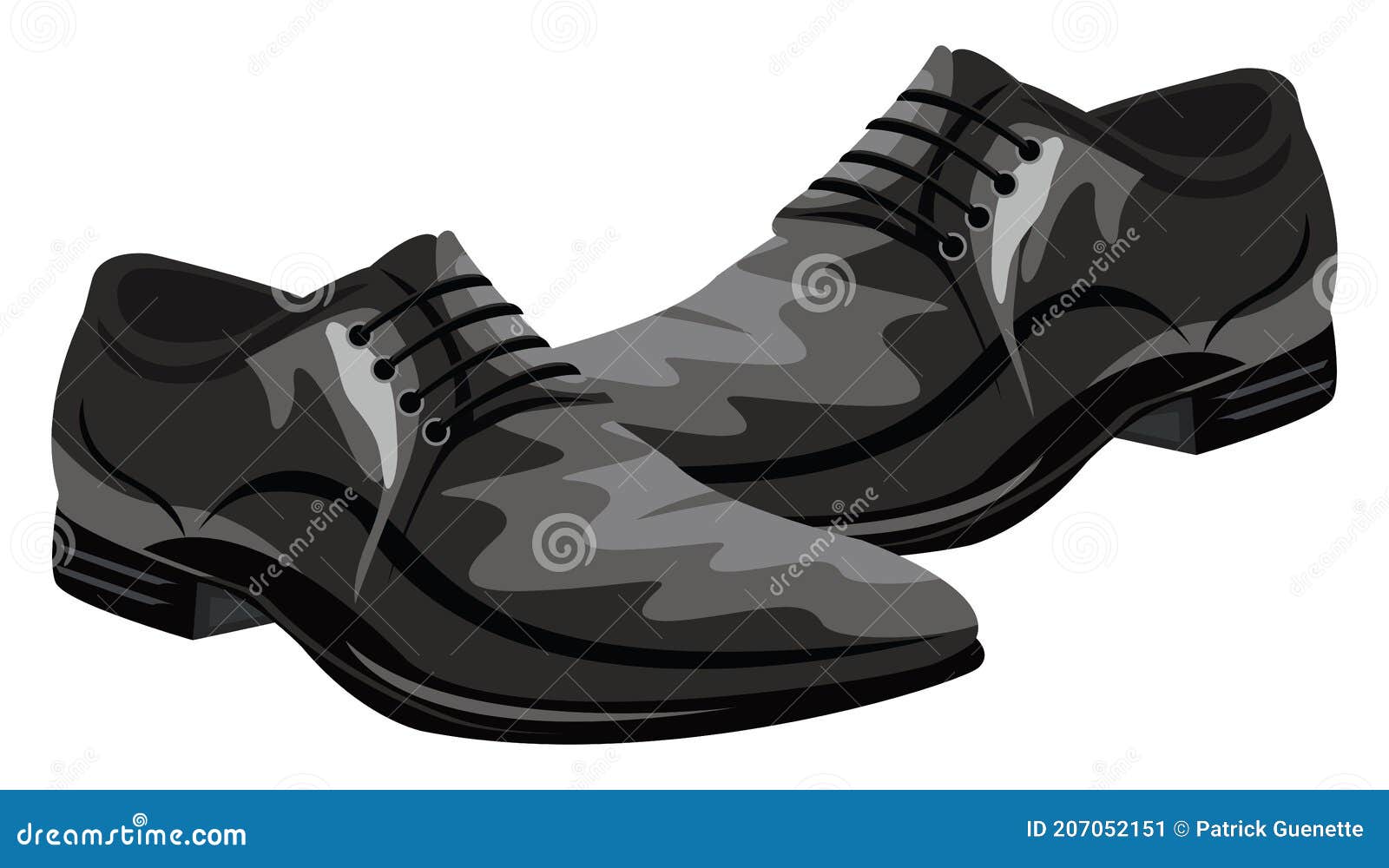 Formal Shoes, Illustration, Vector Stock Vector - Illustration of ...
