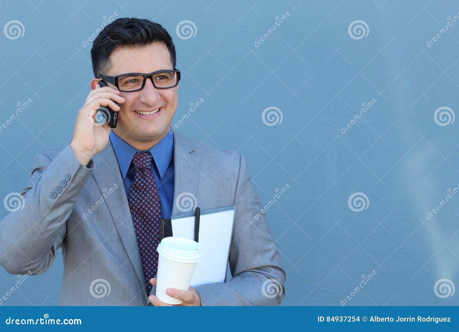 Formal Successful Businessman Calling by Phone - Stock Image Stock ...