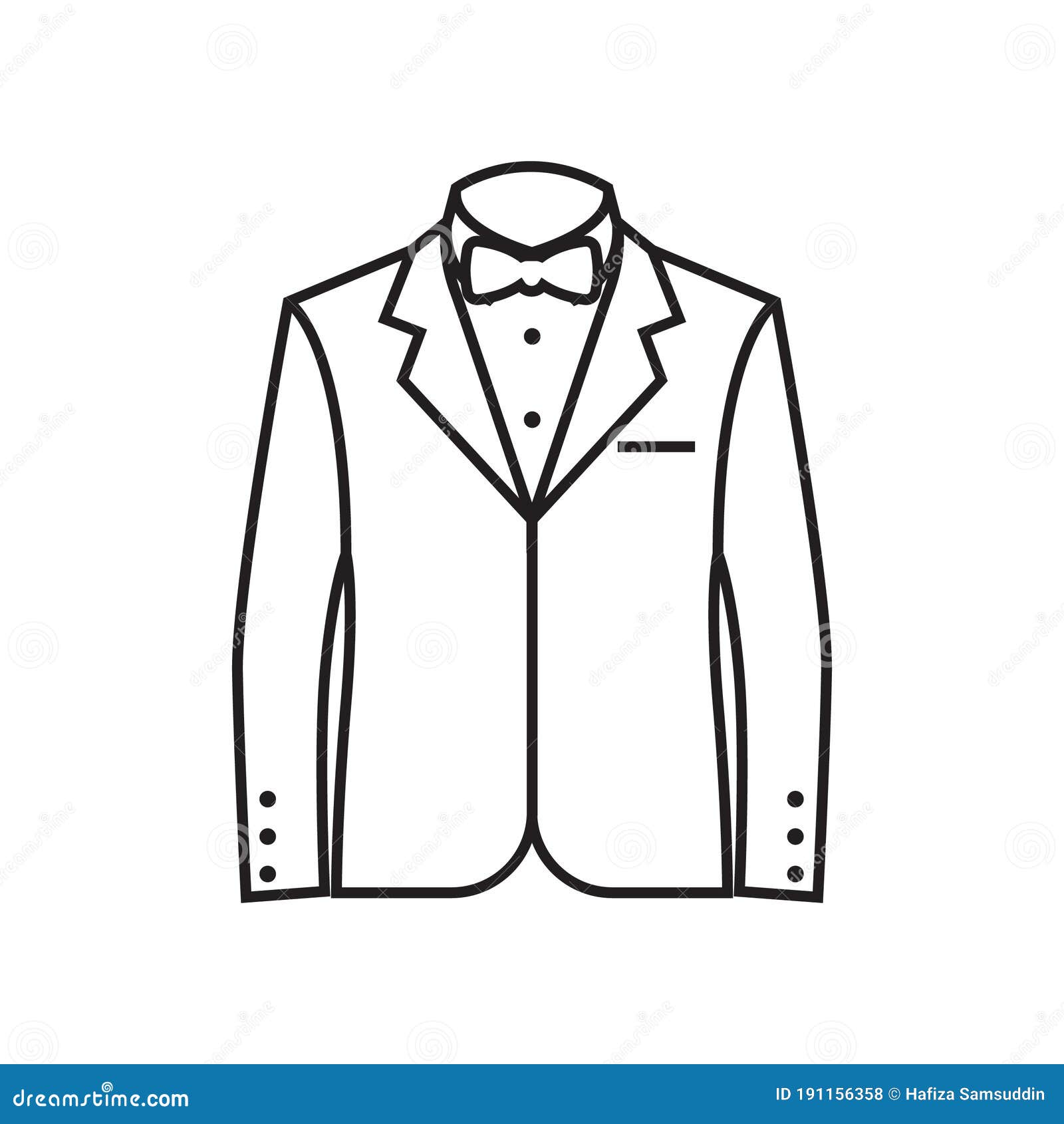 Formal Suit. Vector Illustration Decorative Design Stock Vector ...