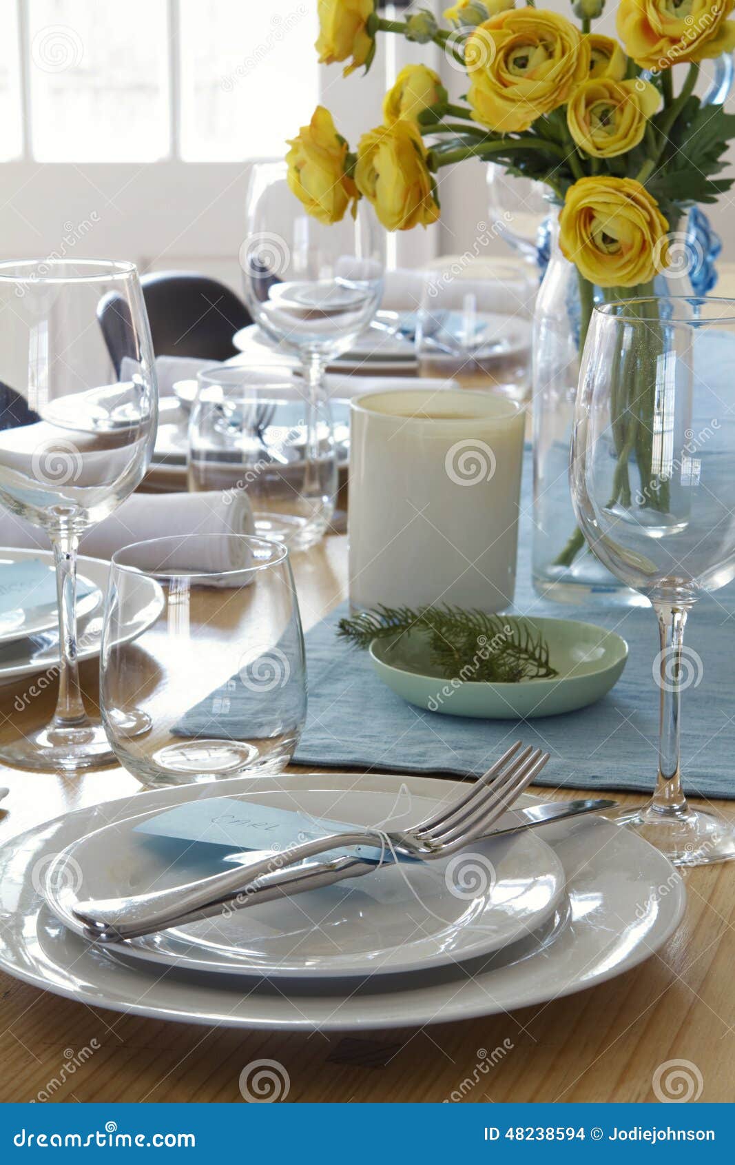 Formal Table Settings At A Wedding Venue Royalty-Free Stock Image ...