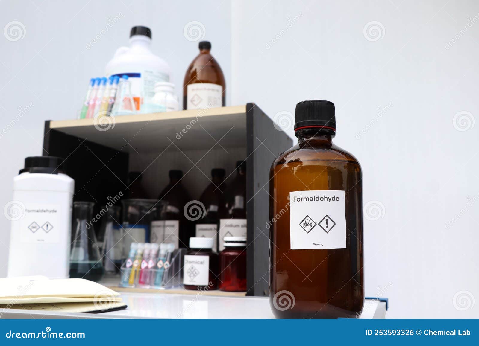Formaldehyde in Bottle, Chemical in the Laboratory Stock Photo - Image ...