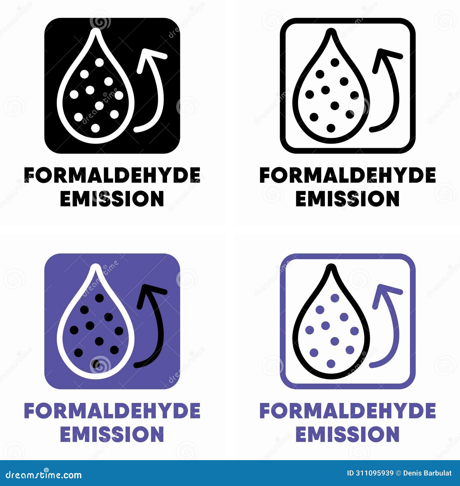 Danger Formaldehyde Symbol Sign, Vector Illustration, Isolate On White ...