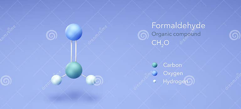 Formaldehyde, Organic Compound, Molecular Structures, 3d Model ...