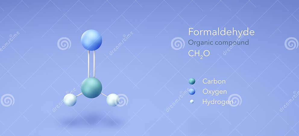 Formaldehyde, Organic Compound, Molecular Structures, 3d Model ...