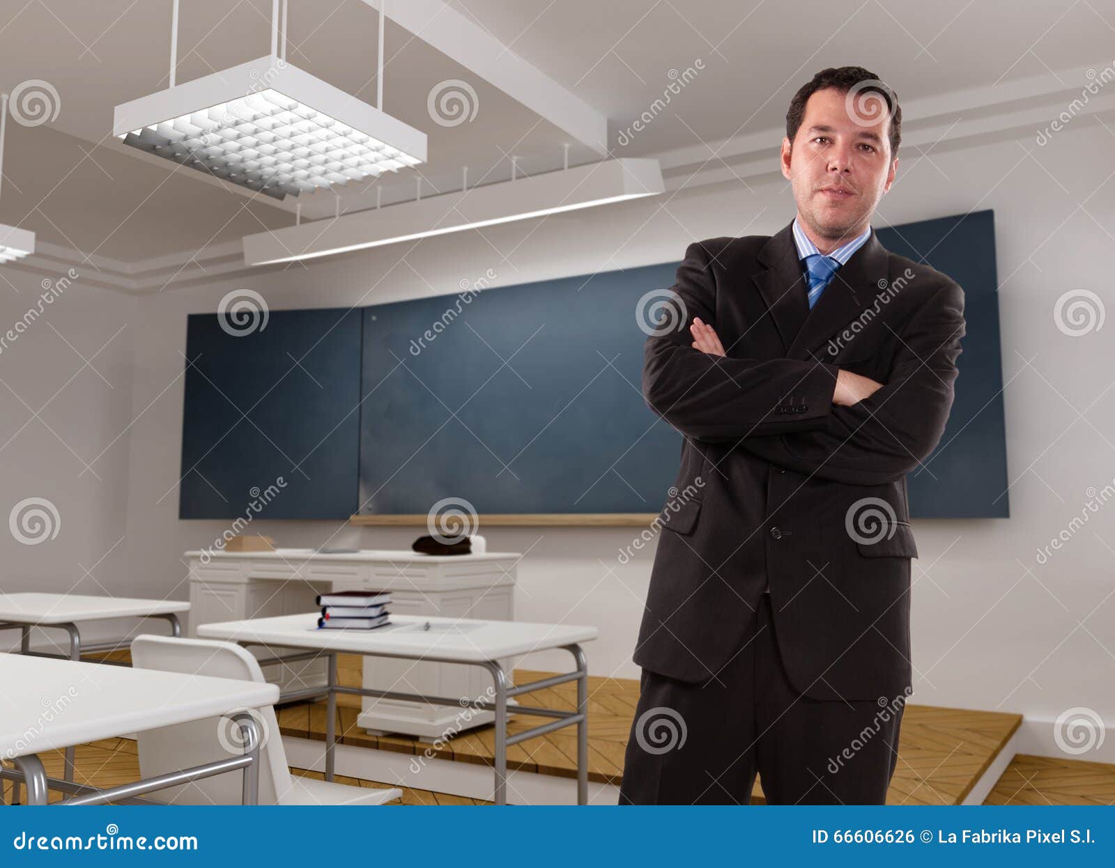 Formally dressed teacher stock photo. Image of seminar - 66606626