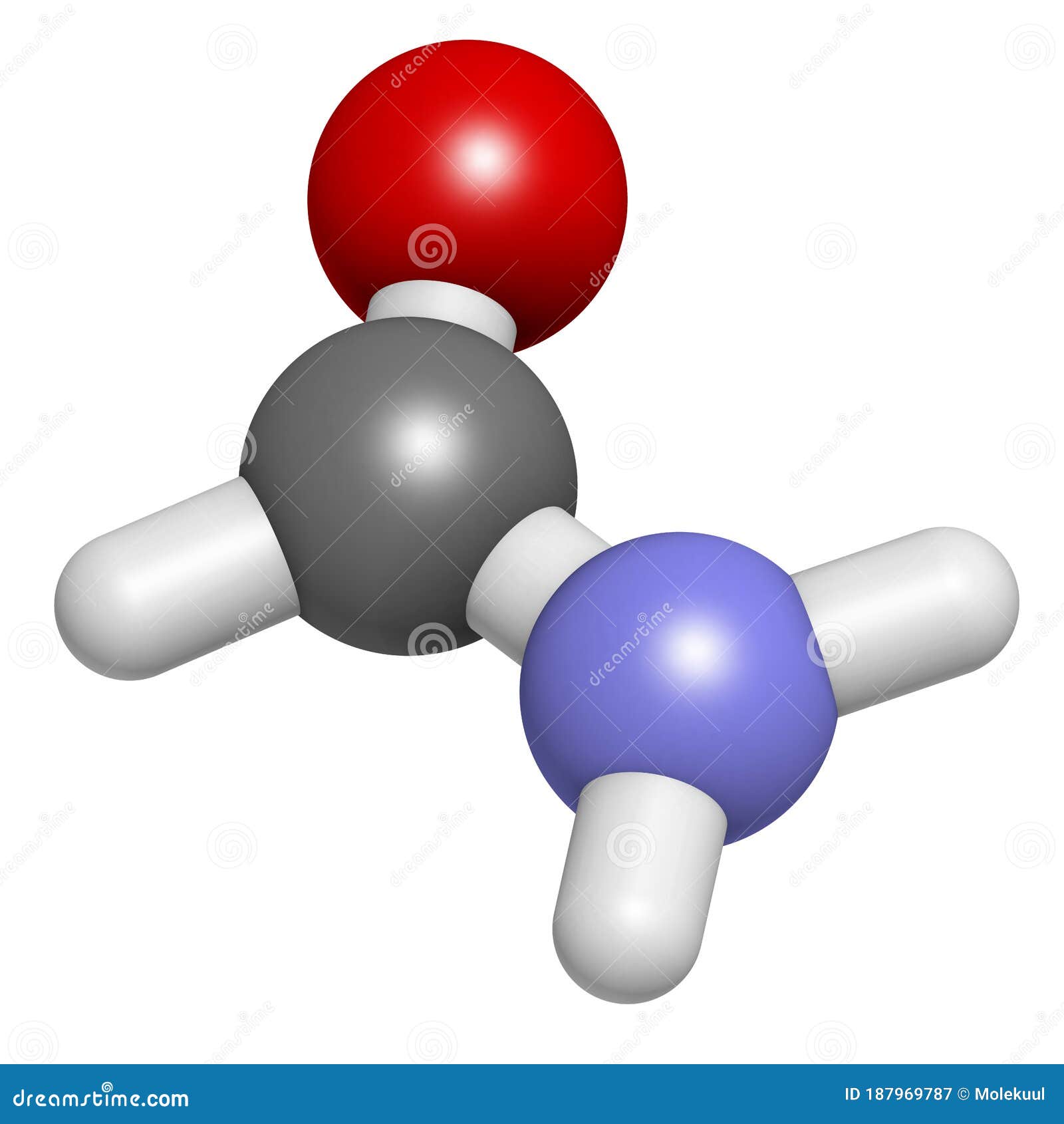 Formamide Methanamide Solvent Molecule. Stock Illustration ...