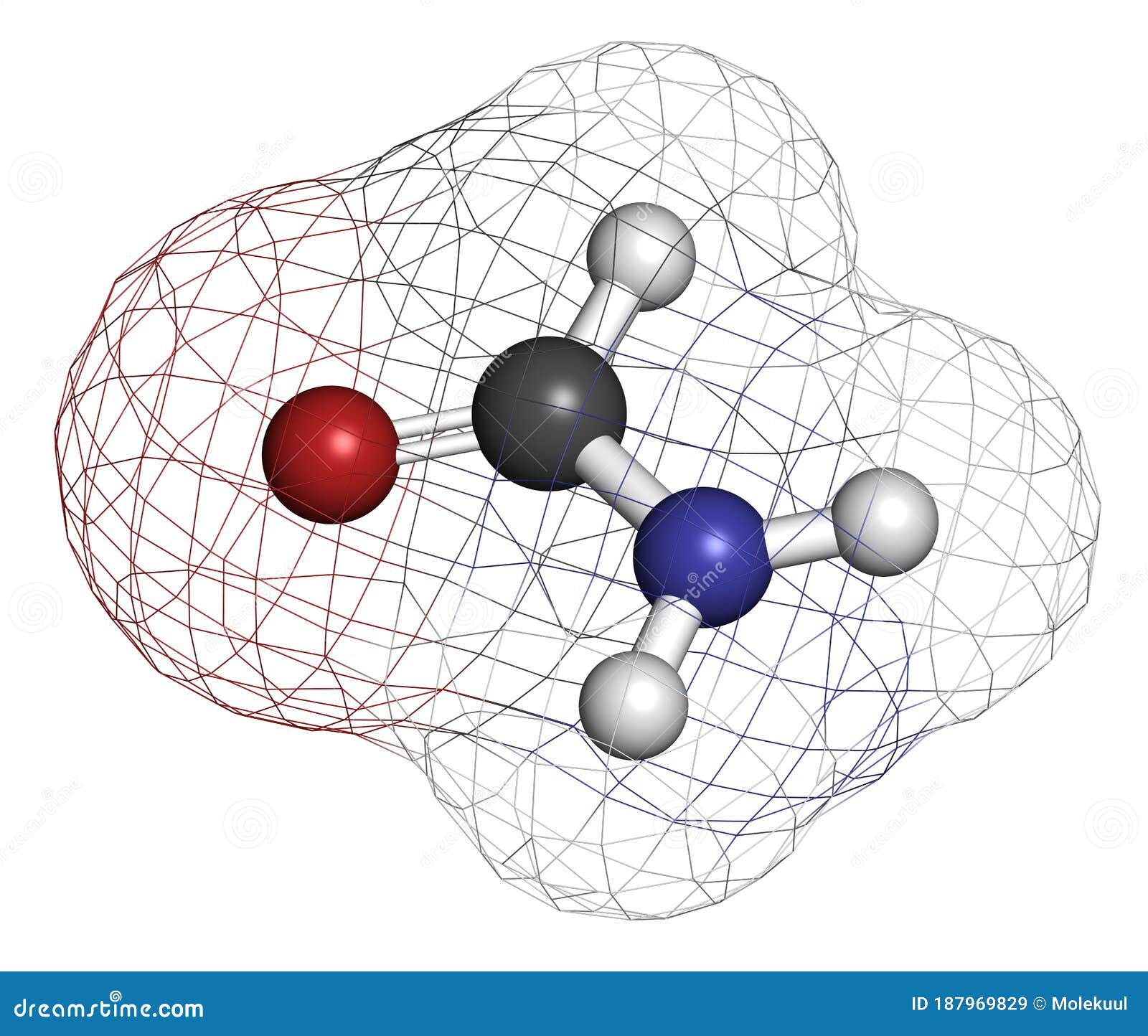 Formamide Methanamide Solvent Molecule. Stock Illustration ...