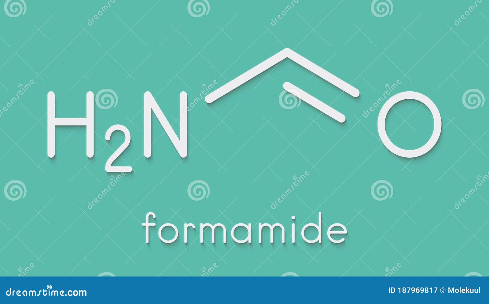 Formamide Methanamide Solvent Molecule. Solution in Water Known As ...