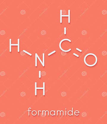 Formamide Methanamide Solvent Molecule. Solution in Water Known As ...