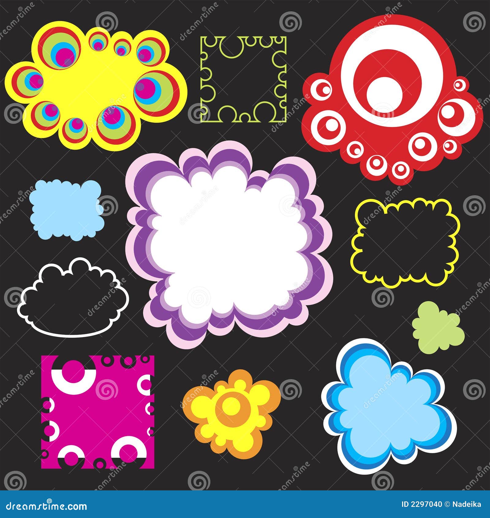 Formas abstractas ilustración del vector. Ilustración de fresco - 2297040