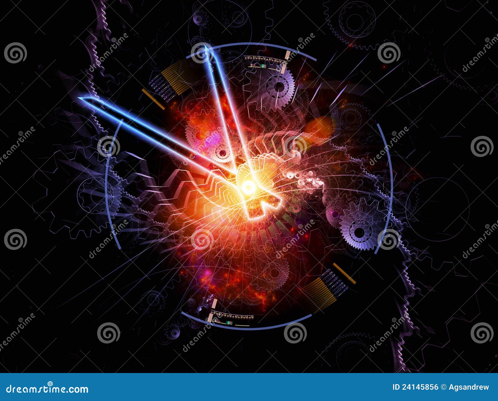 Formas Abstractas Del Reloj Foto de archivo - Imagen de segundo, reloj ...