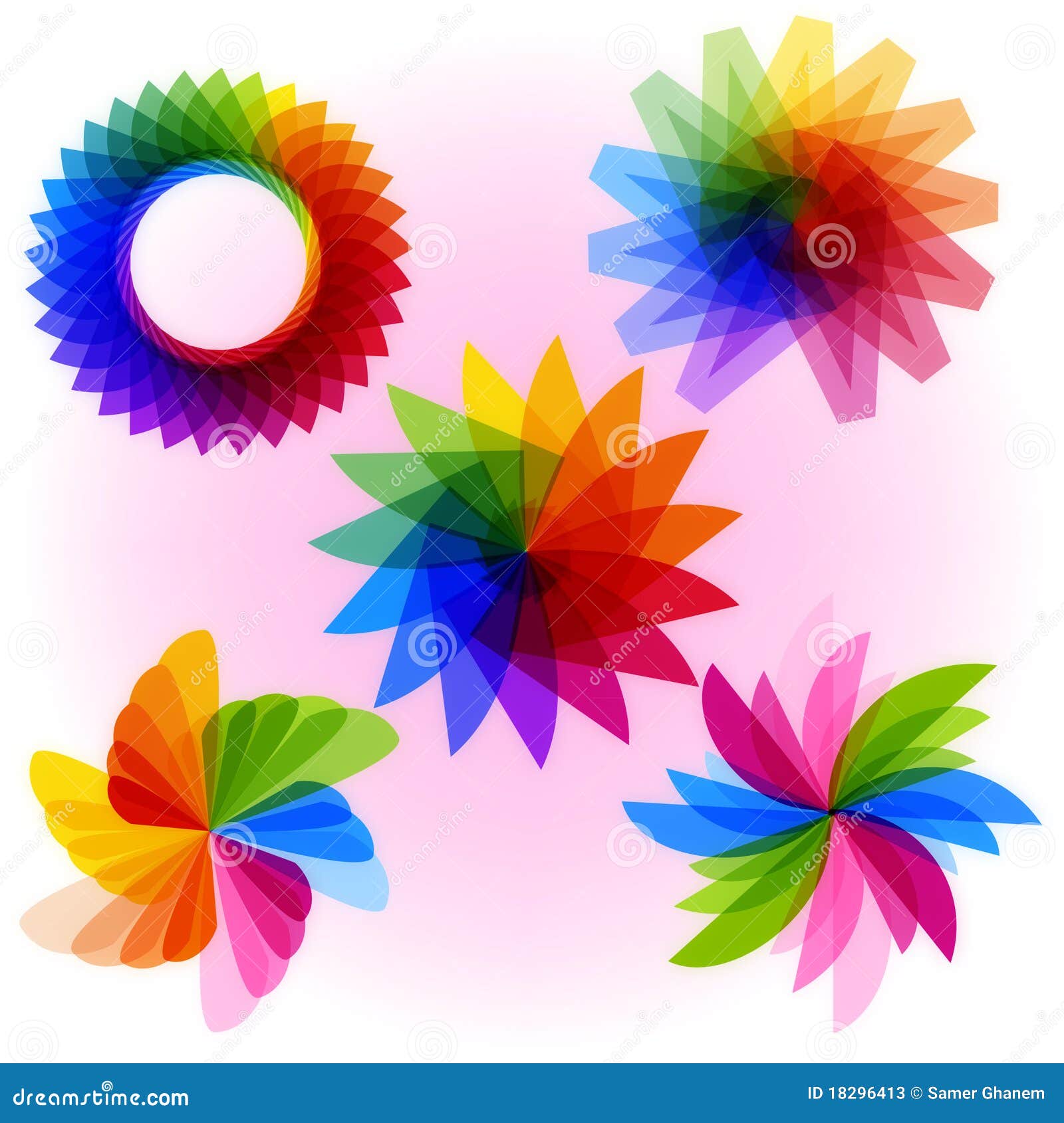 Formas coloridas ilustração do vetor. Ilustração de formas - 18296413