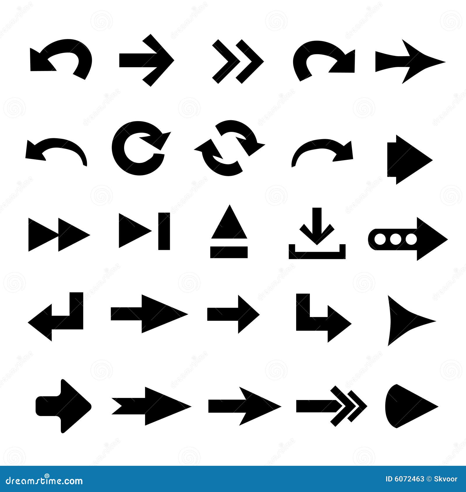 Formas da seta ilustração do vetor. Ilustração de imagem - 6072463