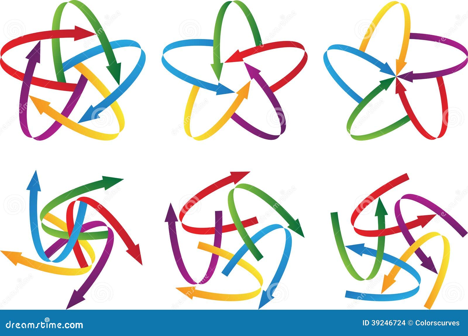 Formas De La Punta De Flecha Ilustración del Vector - Ilustración de ...