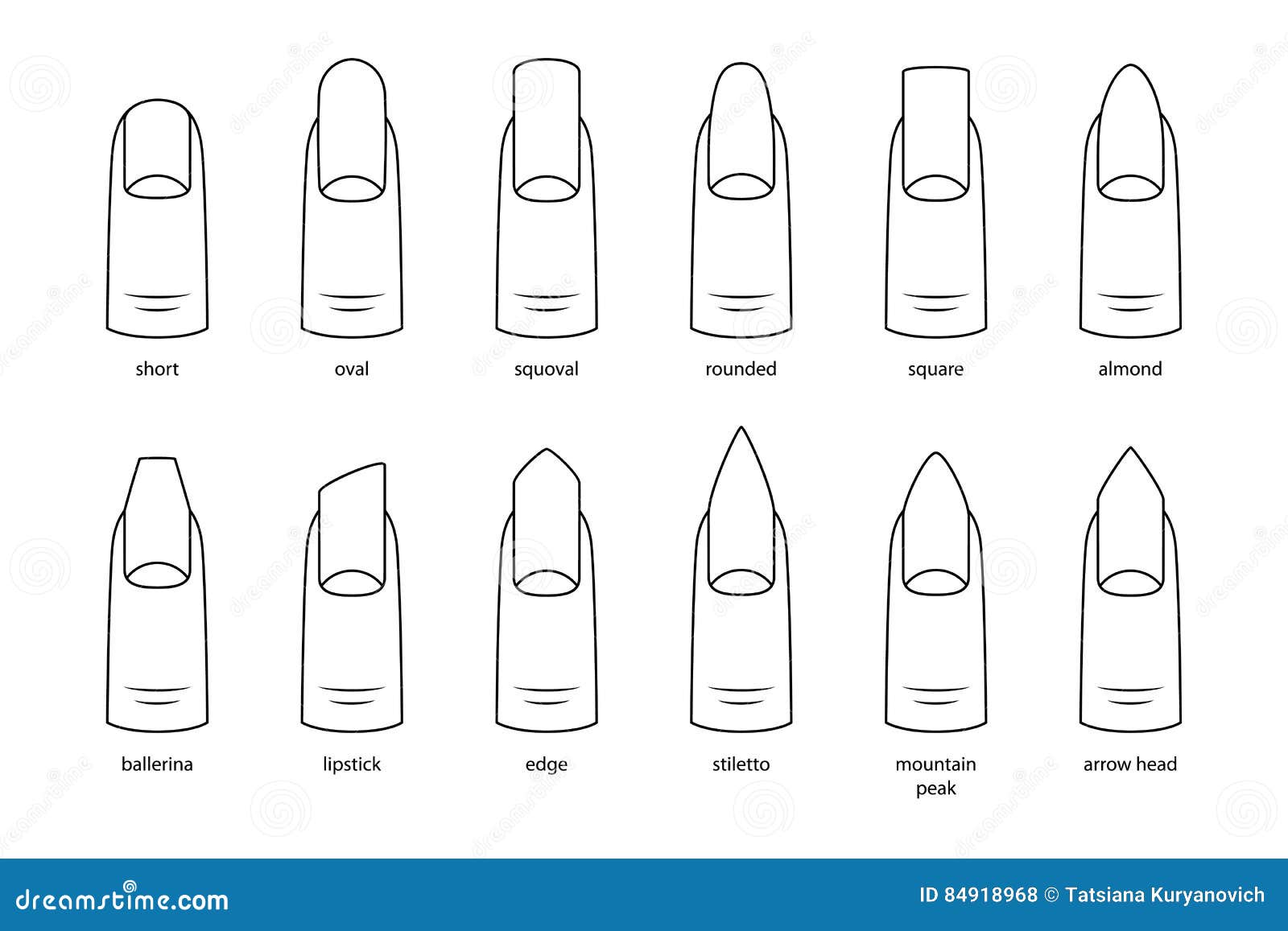 Formas Del Clavo, Ejemplo Del Vector Ilustración del Vector ...