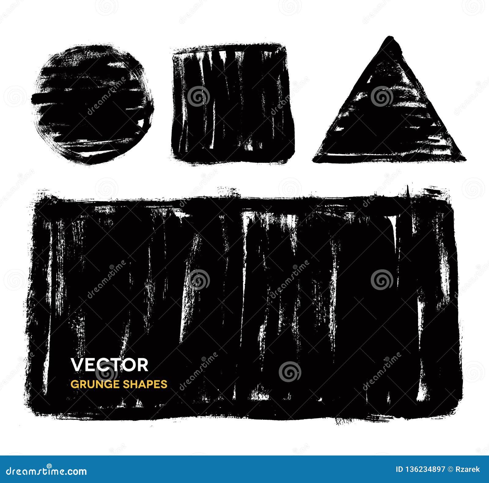Formas De Grunge Vectorial. - Vector Ilustración del Vector ...