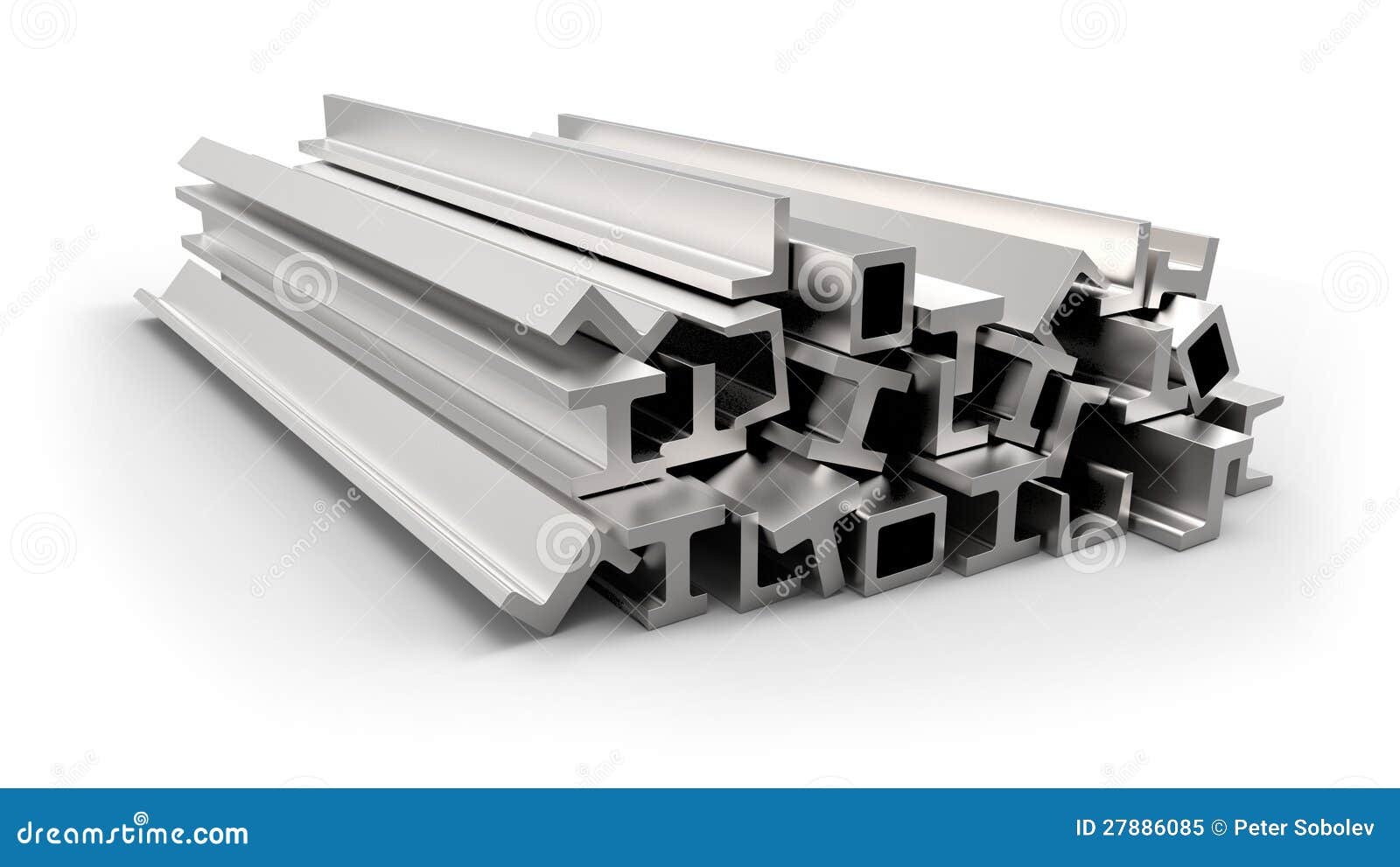 Formas do metal estrutural ilustração stock. Ilustração de isolado ...