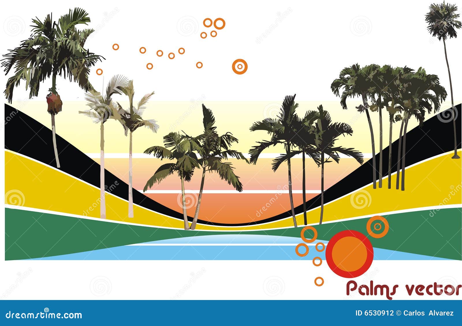 Formas do vetor das palmas ilustração do vetor. Ilustração de mola ...