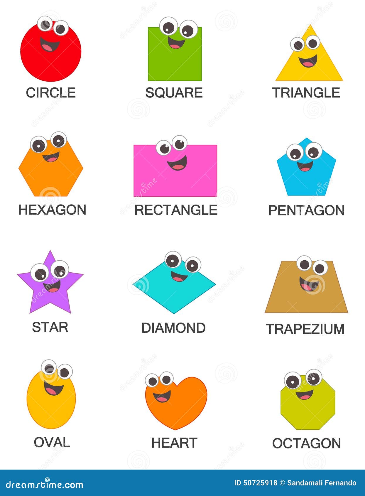 Formas geométricas ilustração do vetor. Ilustração de fofofo - 50725918