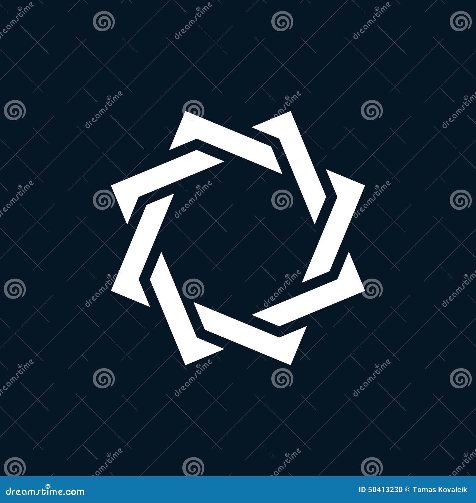 Formas Geométricas Entrelazadas Ilustración del Vector - Ilustración de ...