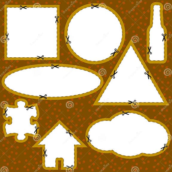 Formas para cortar ilustración del vector. Ilustración de copia - 28620034