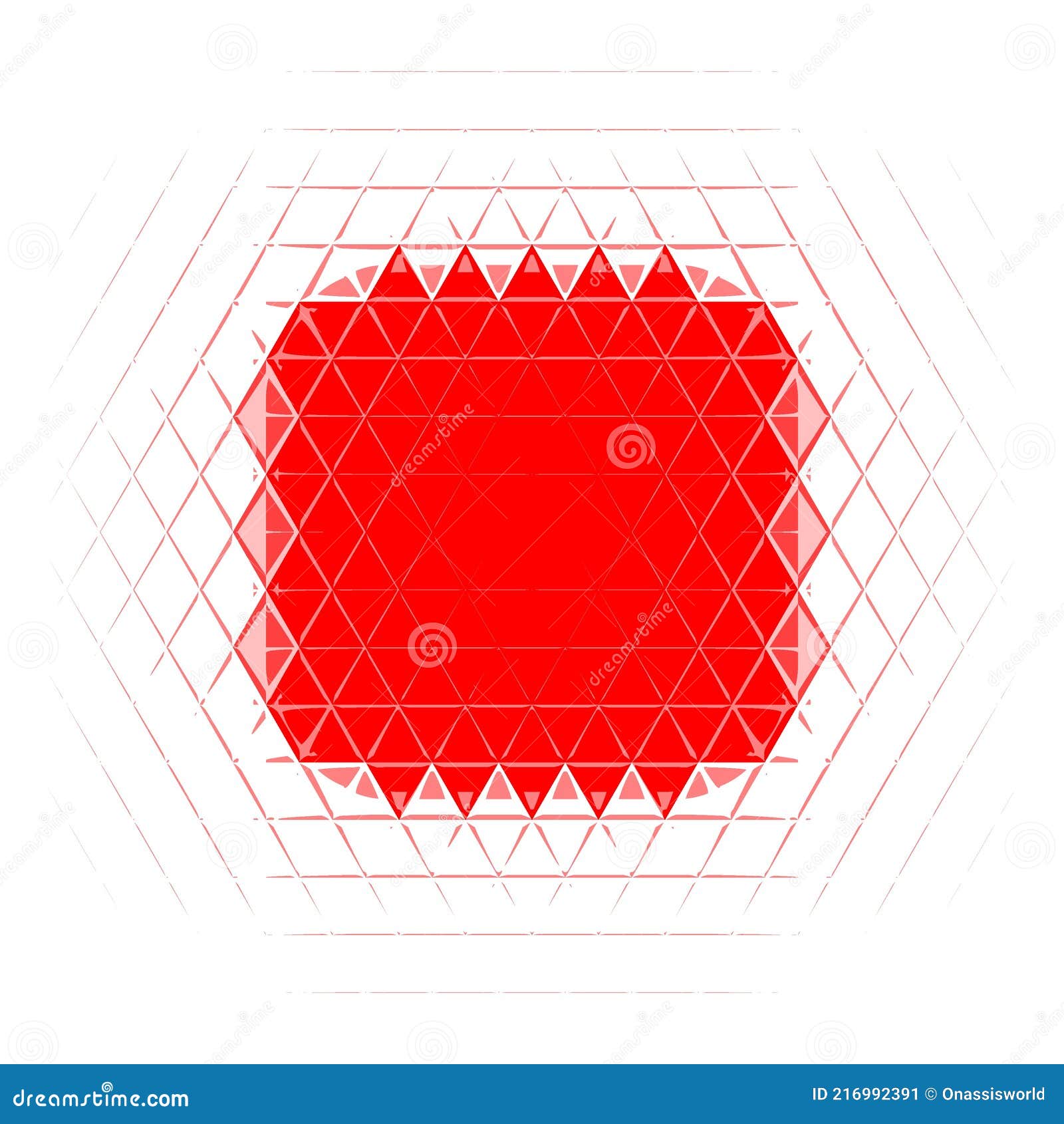 Formas Rojas Simples En Plantillas Blancas Stock de ilustración ...