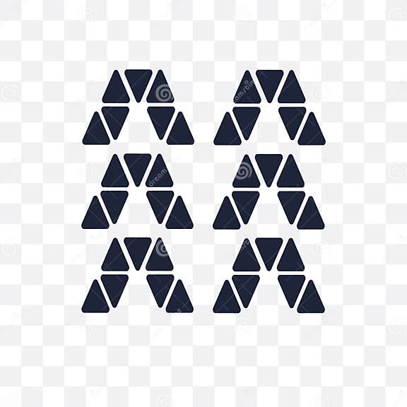 Formas Triangulares Que Forman El Icono Transparente De Las Ondas Sha Triangular Ilustración del ...