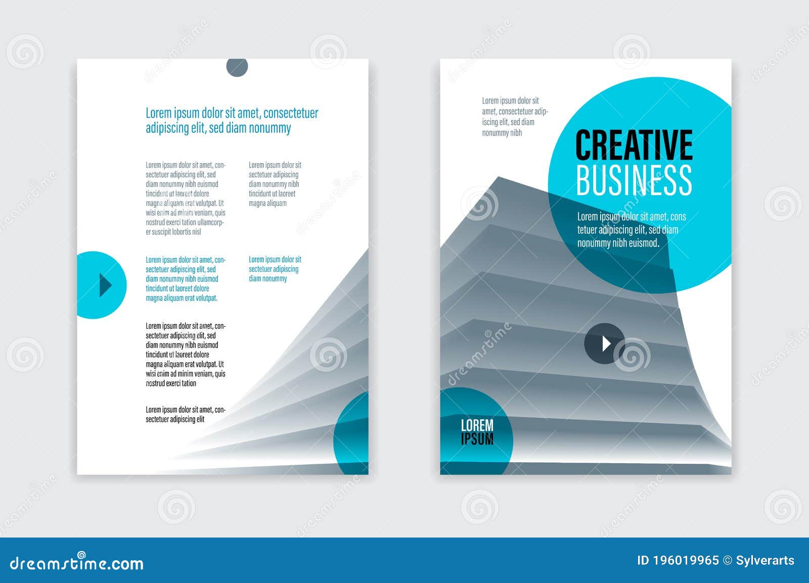 A4 Format Brochure or Flyer for Business Advertising with Front and ...
