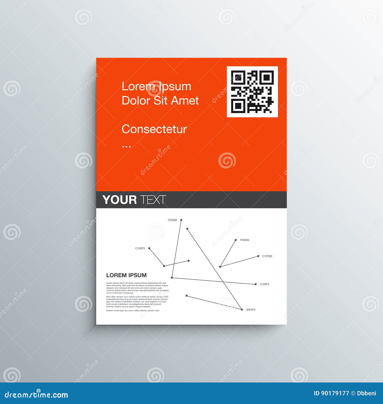 A4 / A3 Format Flyer Design with Your Text Stock Vector - Illustration ...