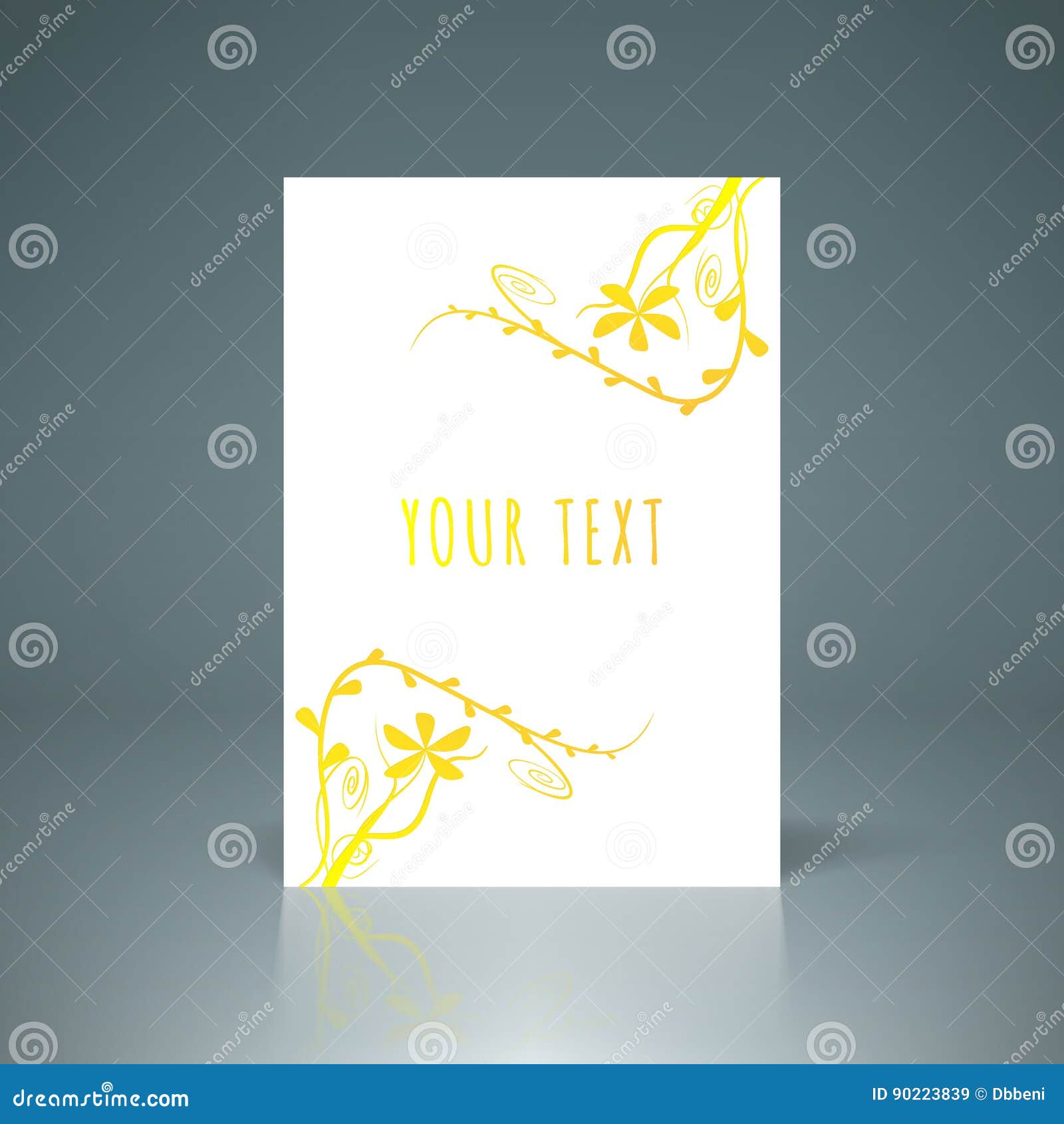 A4 / A3 Format Frame Design For Your Image Or Text Vector Illustration ...