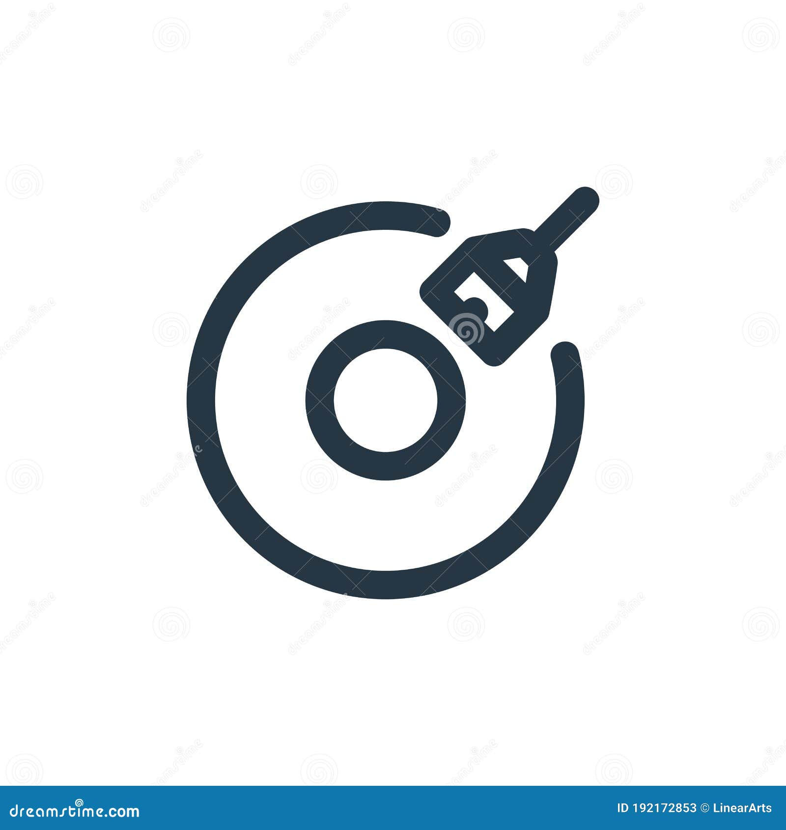Format Icon Vector from Disc Tool Line Concept. Thin Line Illustration ...