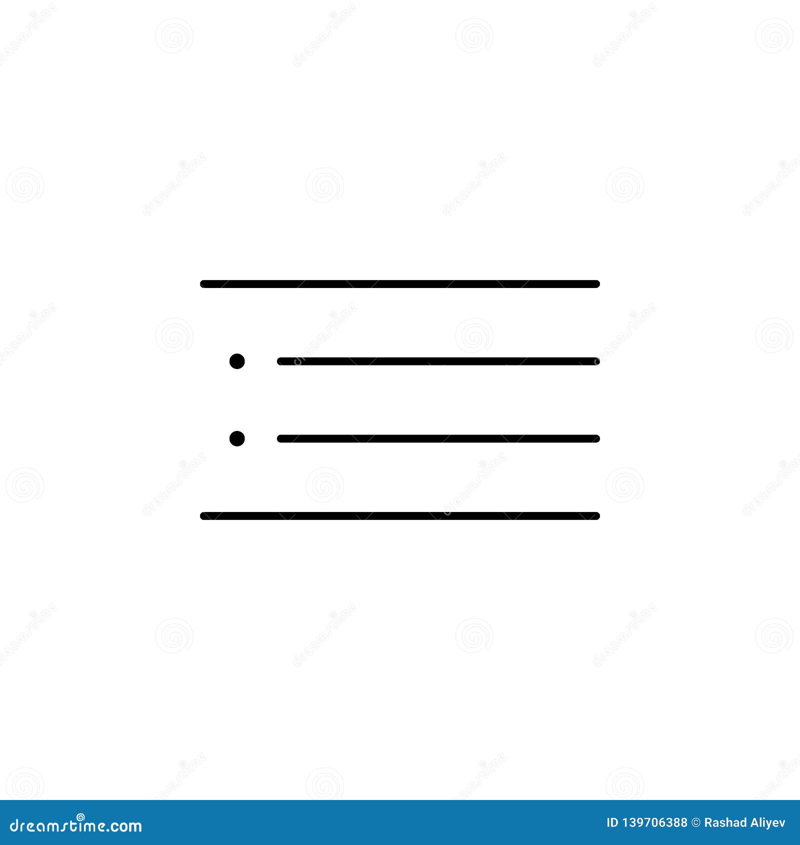 Format, Indent, List Icon. Element of Text and Typography for Mobile ...