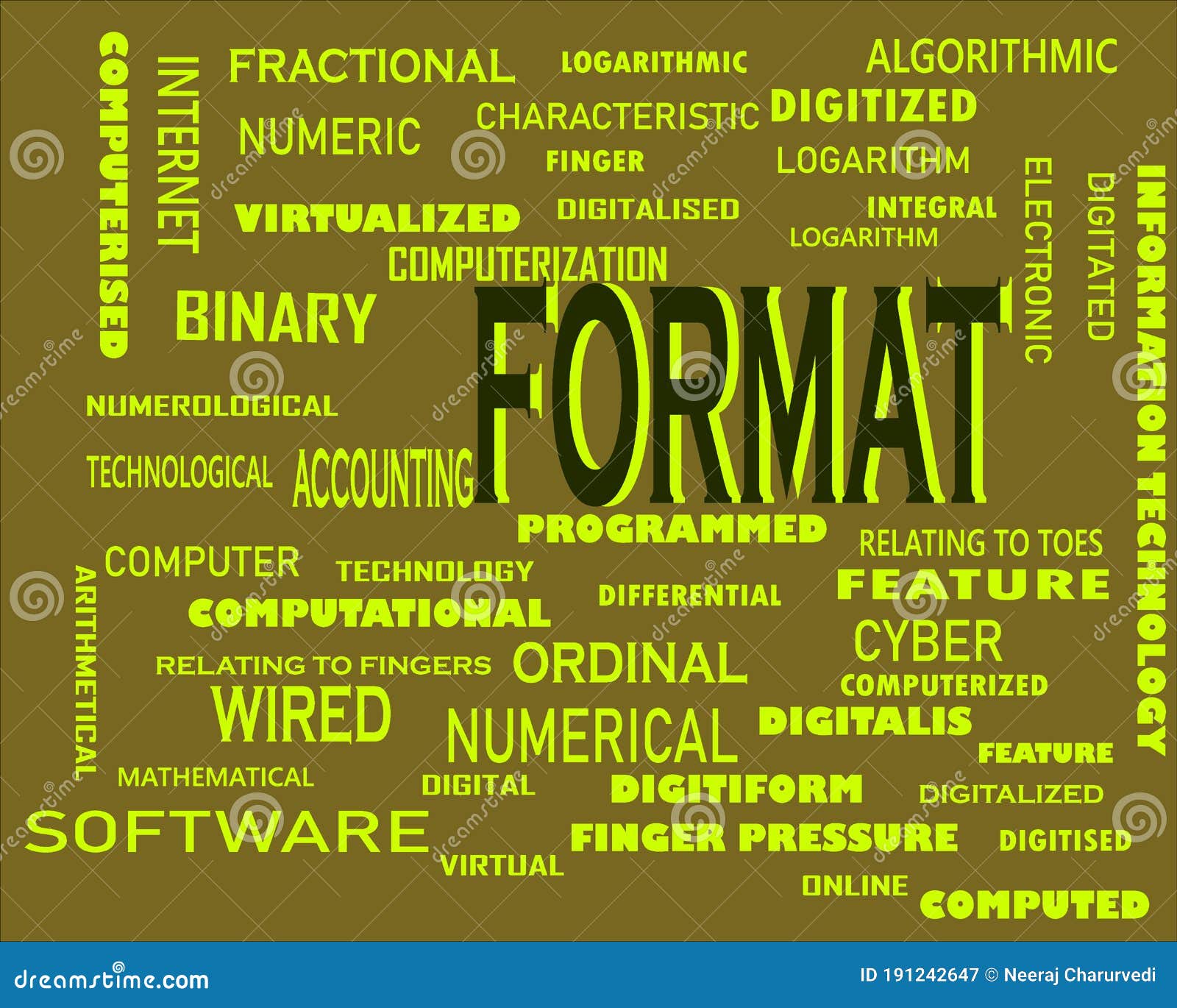 Technology Related Terminology on Colorful Text Cloud Abstract Stock ...