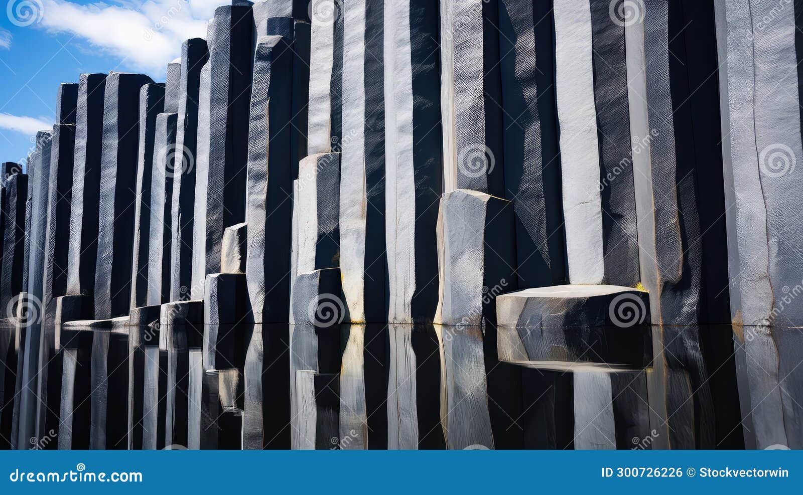 Formation Basalt Columns Landscape Stock Photo - Image of hexagonal ...
