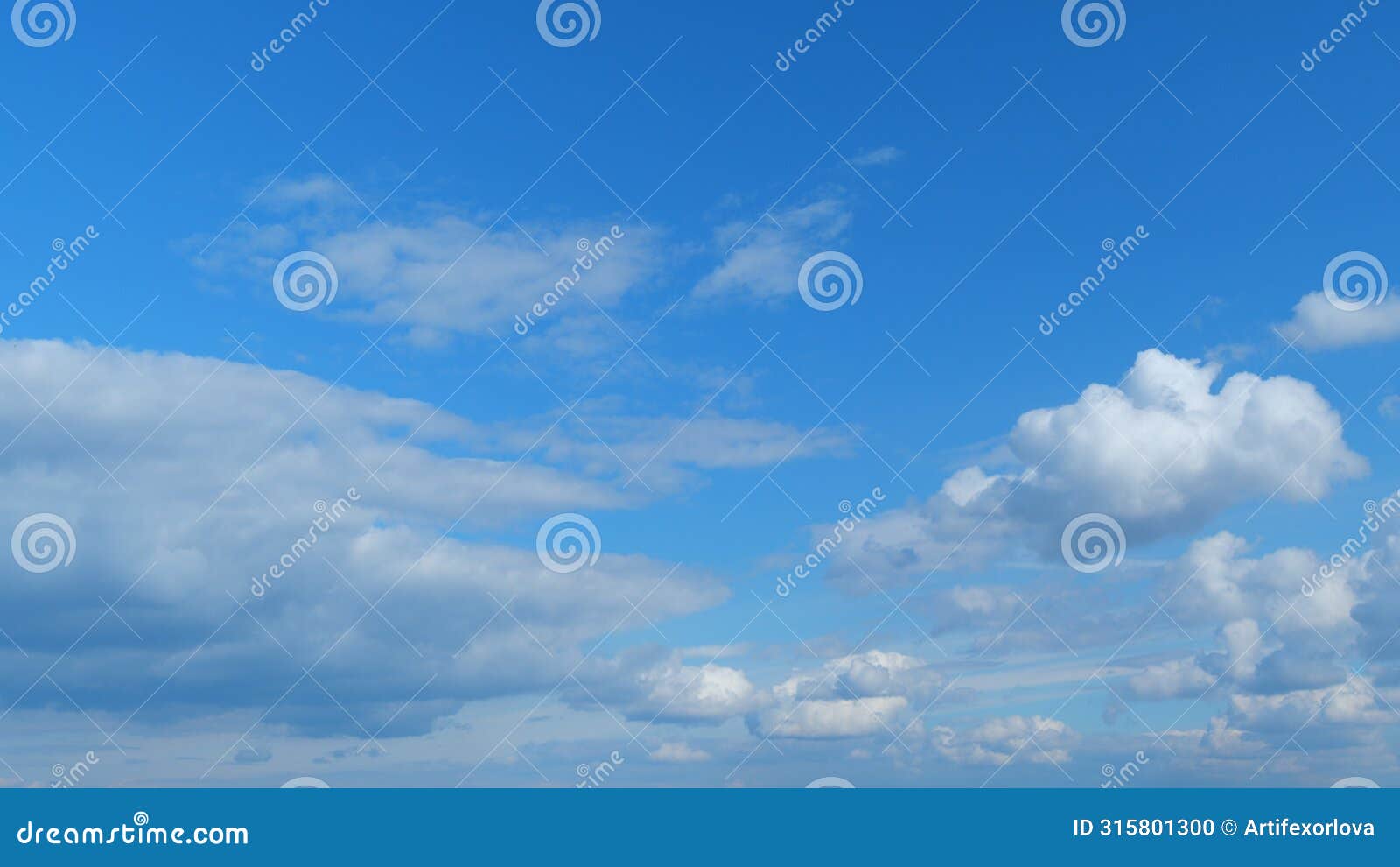 Formation Cloud Sky Scape. Various Layers of Clouds Move in Different ...