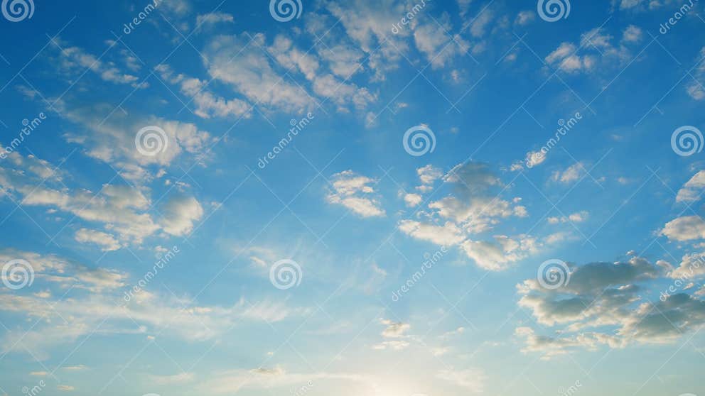 Formation Cloud Sky Scape. Various Layers of Clouds Move in Different ...