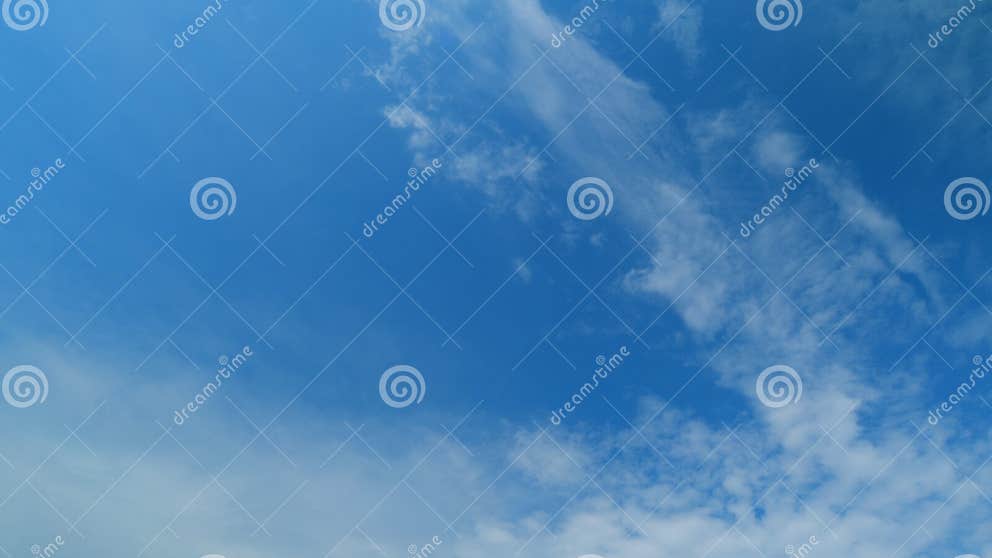 Formation Cloud Sky Scape. Various Layers of Clouds Move in Different ...