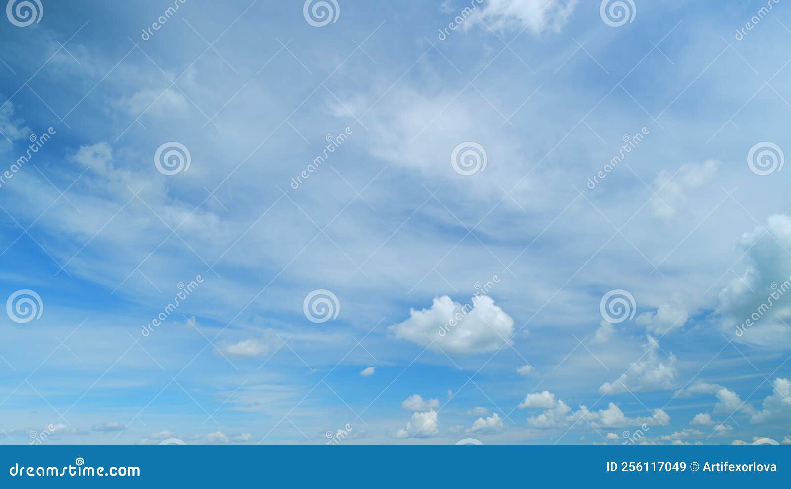 Formation Cloud Sky Scape. Various Layers of Clouds Move in Different ...