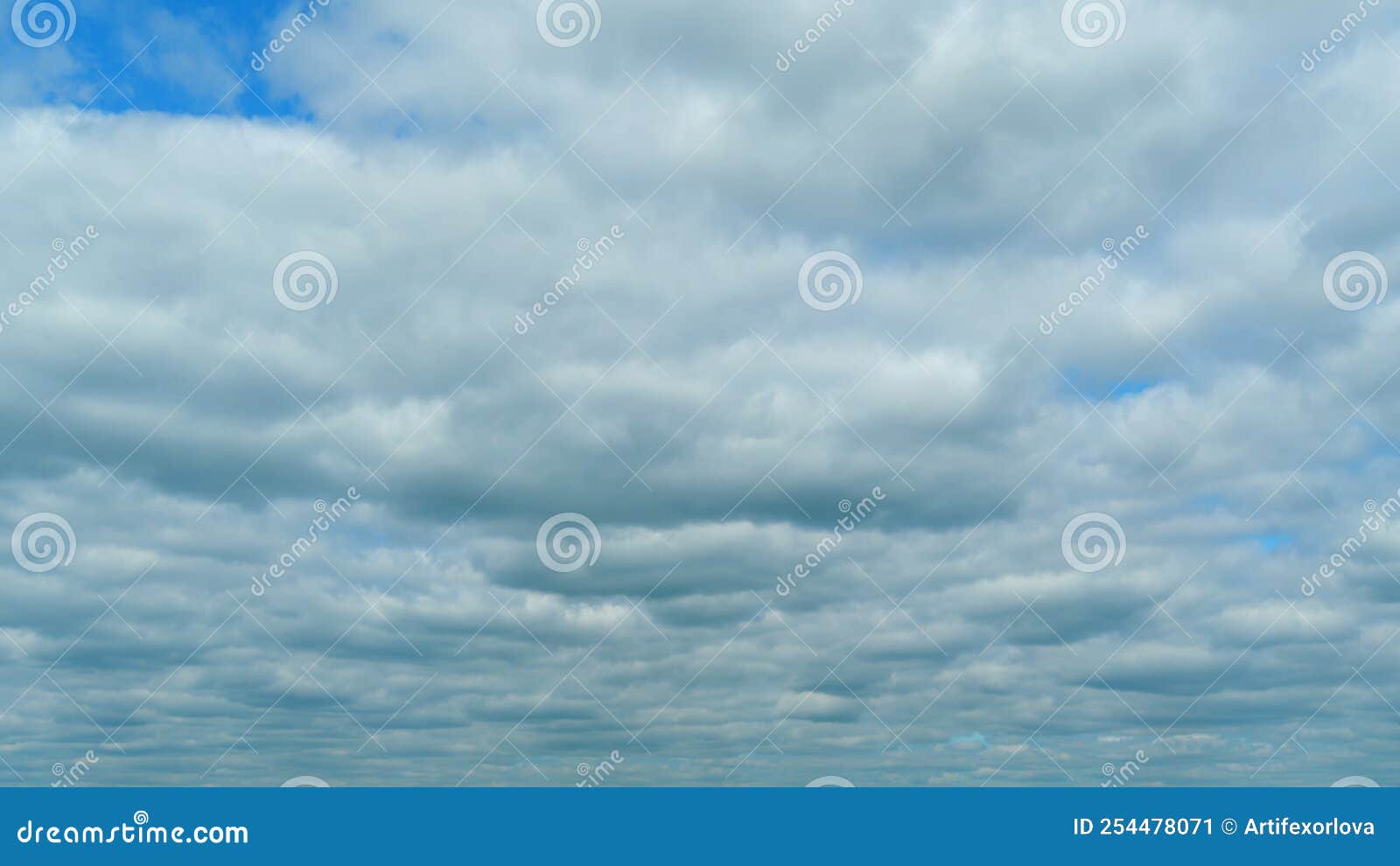 Formation of Clouds in the Sky. Storm Rain and Hail are Approaching ...