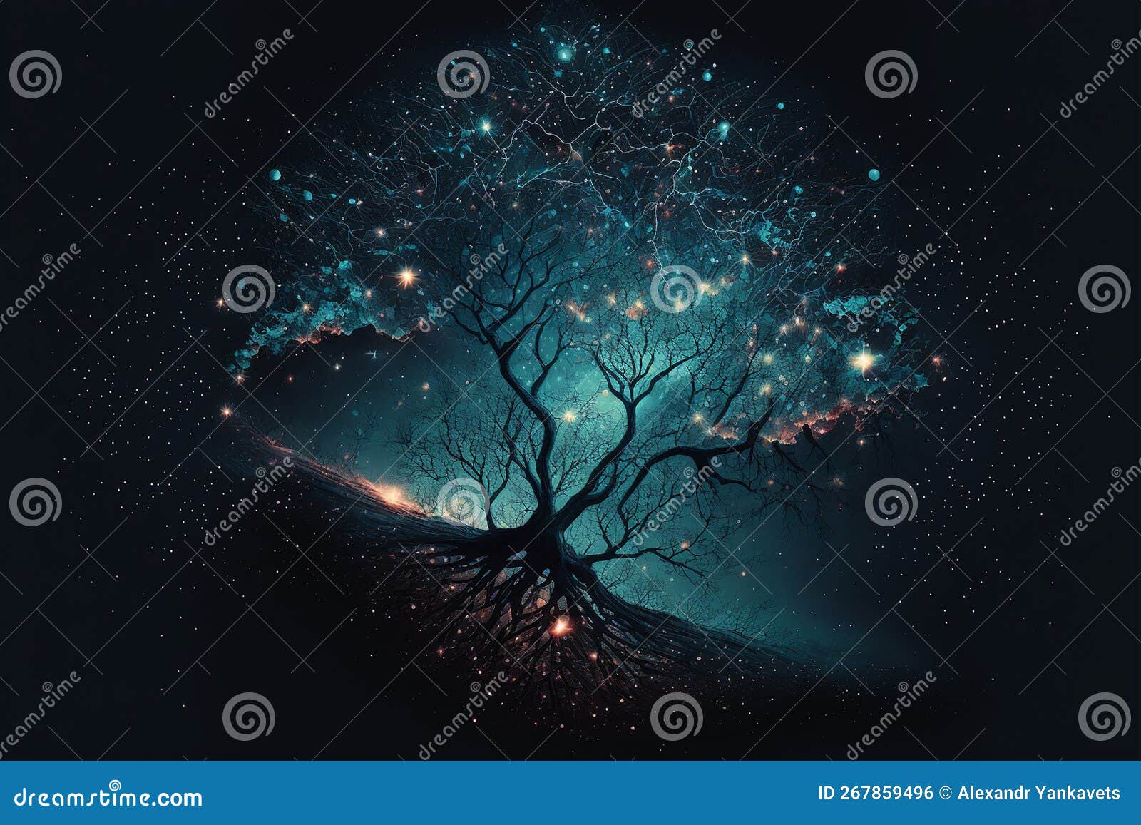 Formation of Constellations in the Form of a Tree, a Beautiful ...