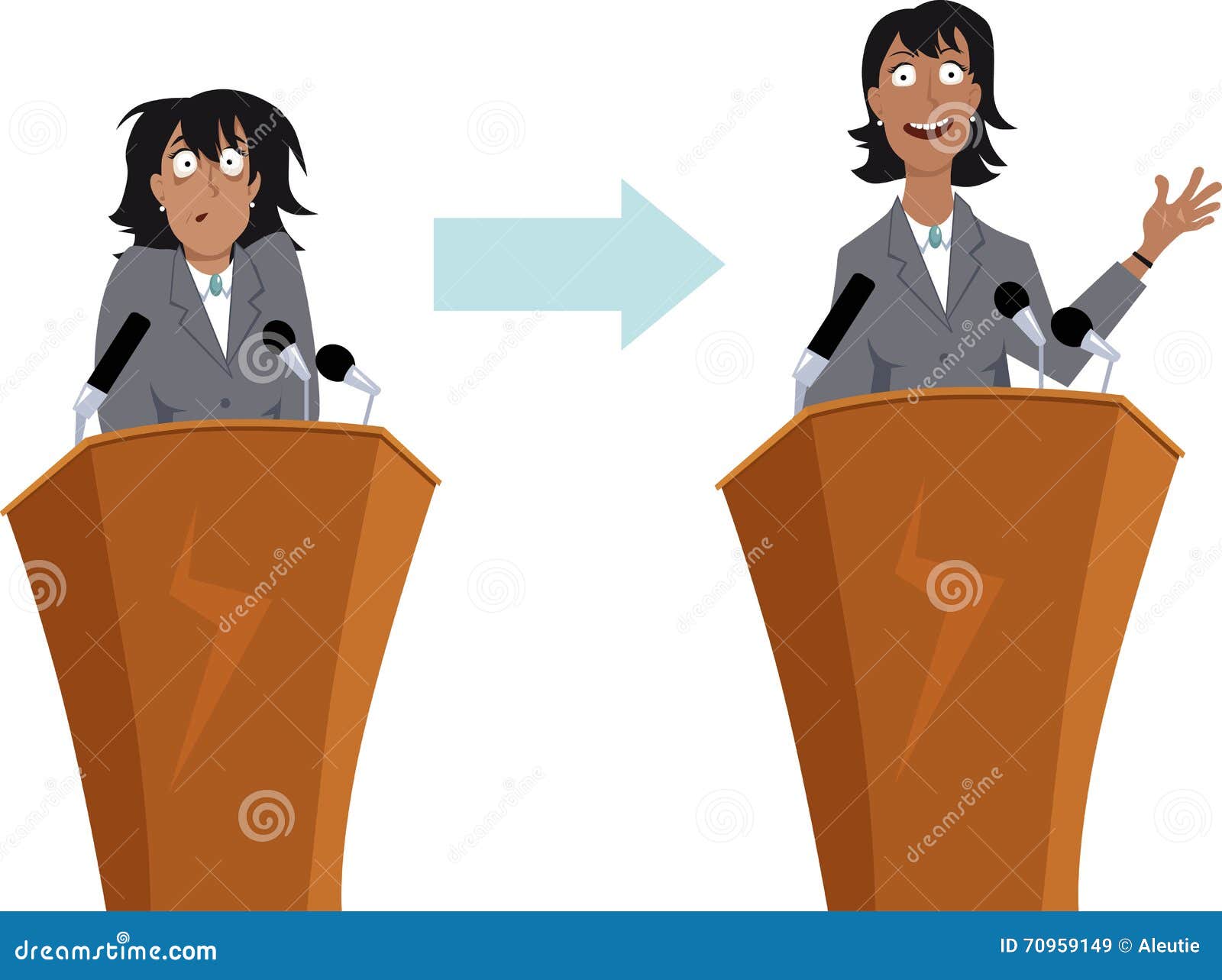 Formation De Prise De Parole En Public Illustration de Vecteur ...