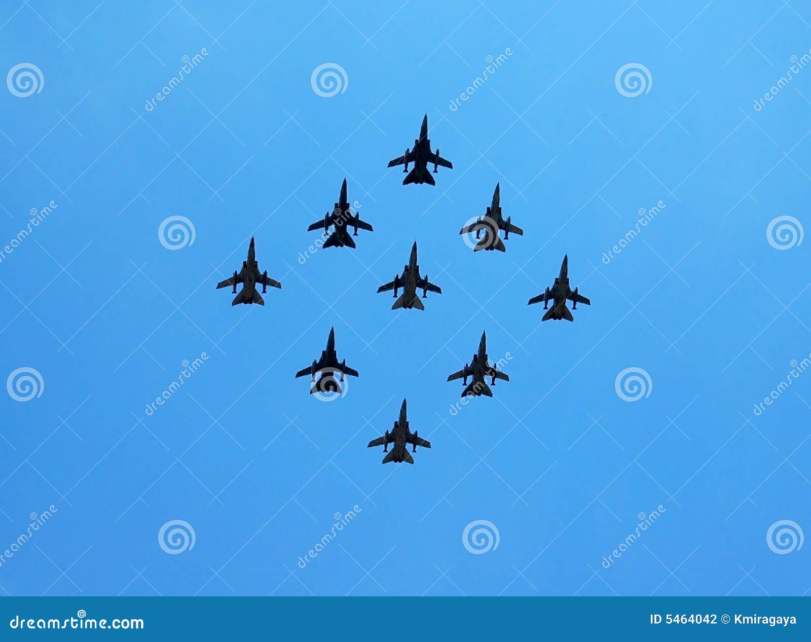 Jet Fighter Planes In Formation Stock Photography | CartoonDealer.com ...