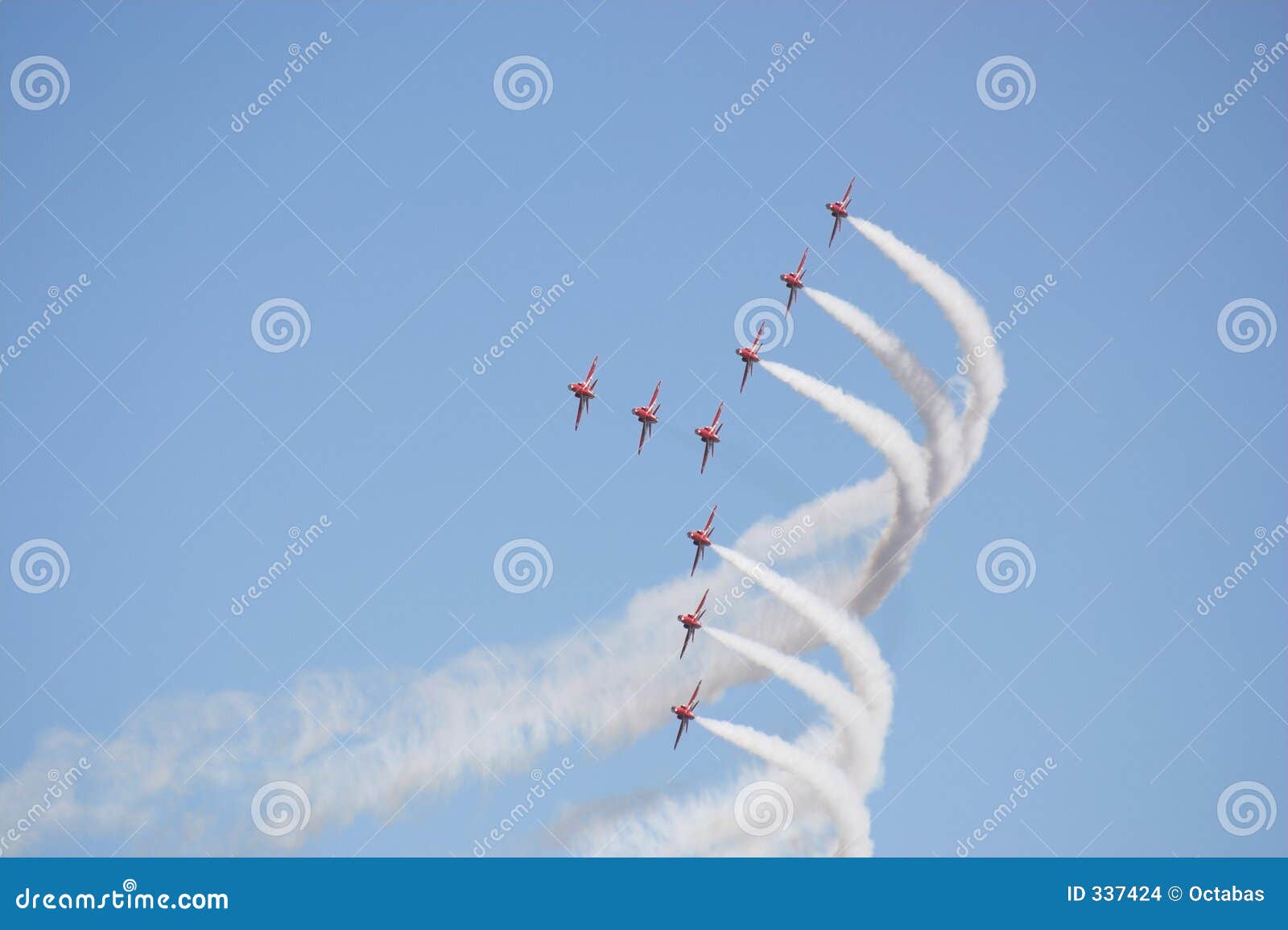 Formation Flight Red Arrows Stock Photo - Image of flying, stripes: 337424