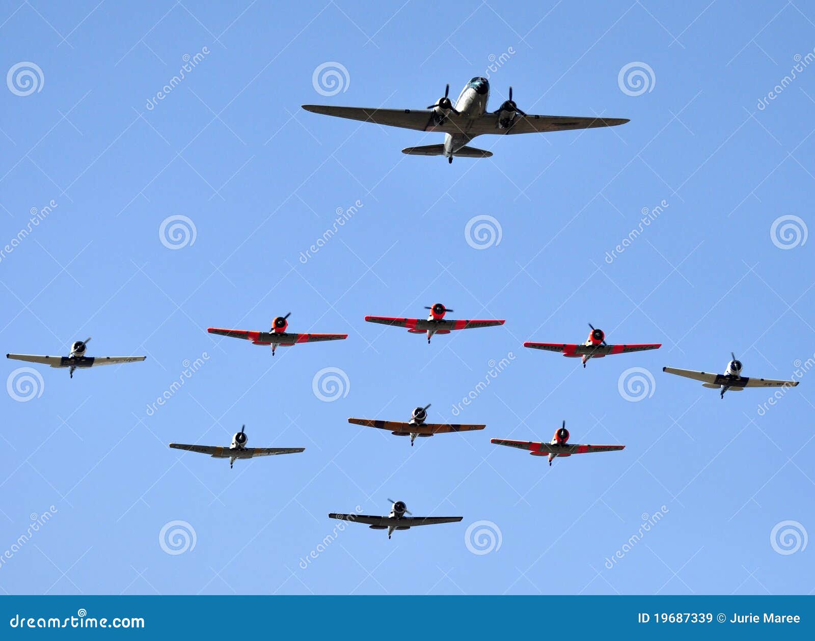 Formation flying. stock image. Image of aircraft, flying - 19687339