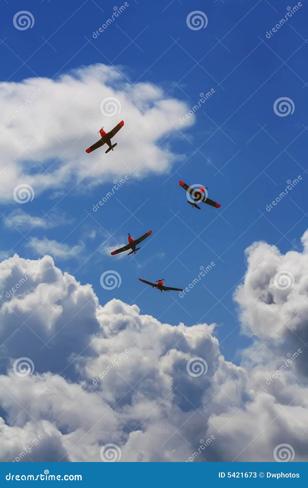 Formation flying stock image. Image of airshow, cloudscape - 5421673