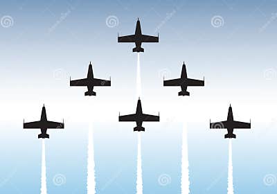 Formation flying stock vector. Illustration of airshow - 8549932