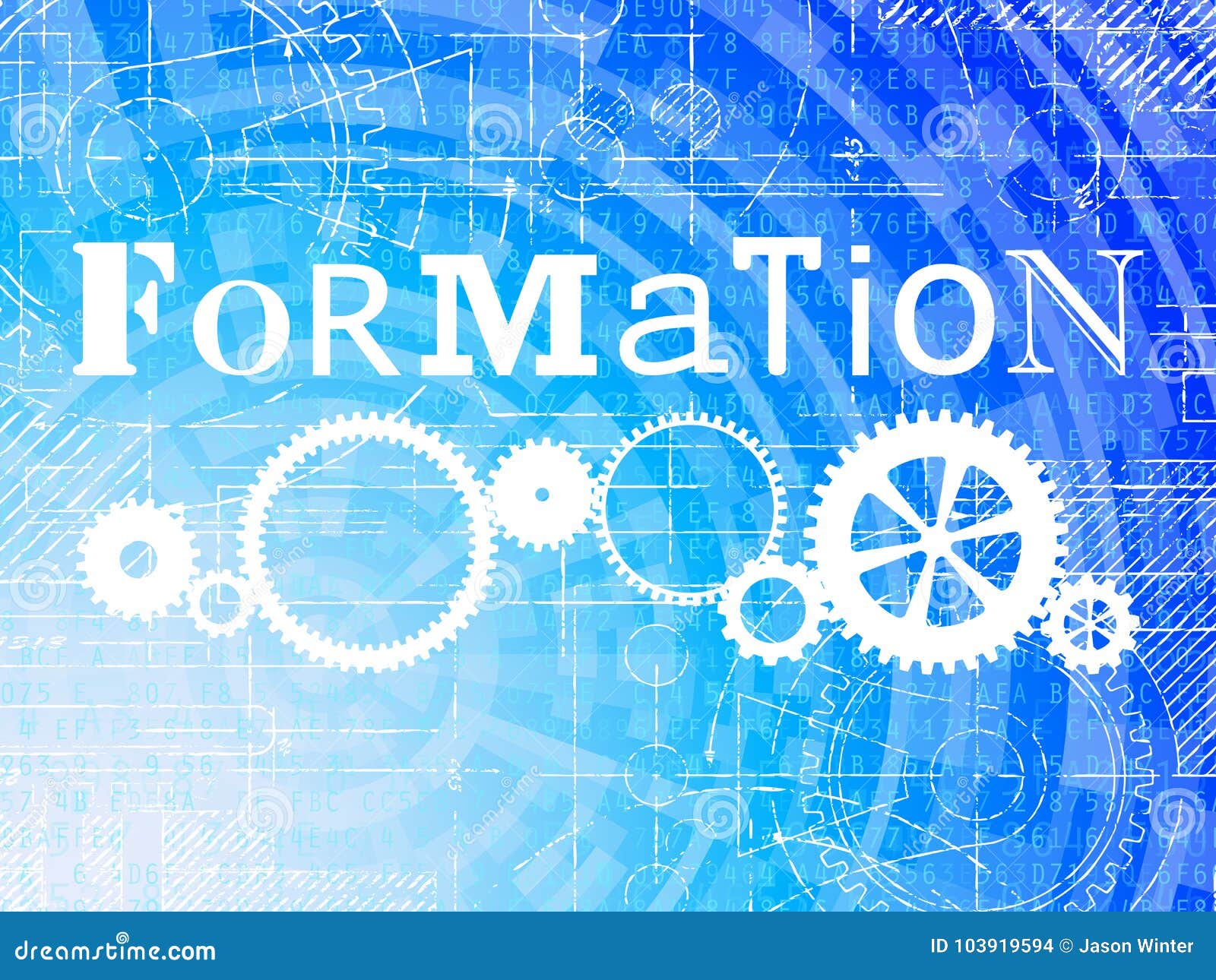 Formation High Tech Background Stock Vector - Illustration of high ...