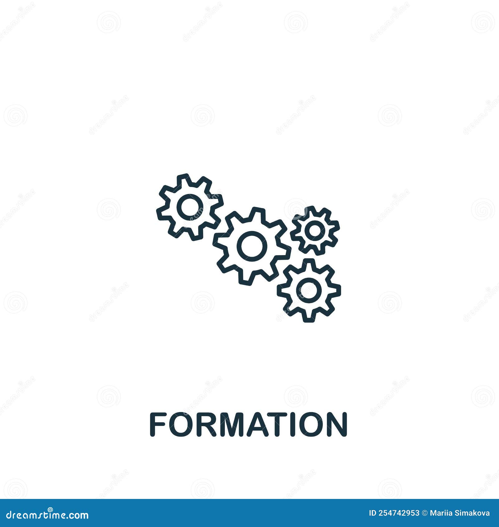 Formation Icon. Line Simple Icon for Templates, Web Design and ...