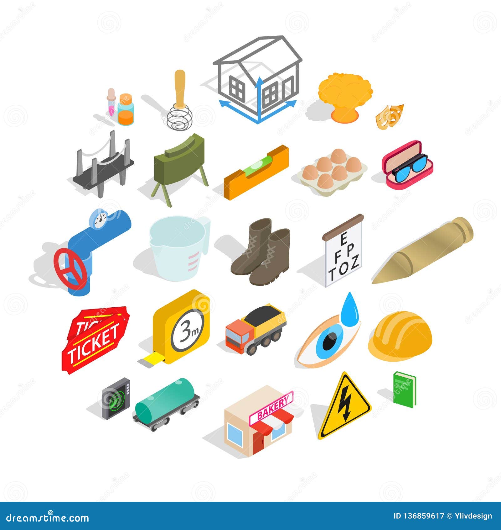 Formation Icons Set, Isometric Style Stock Vector - Illustration of ...