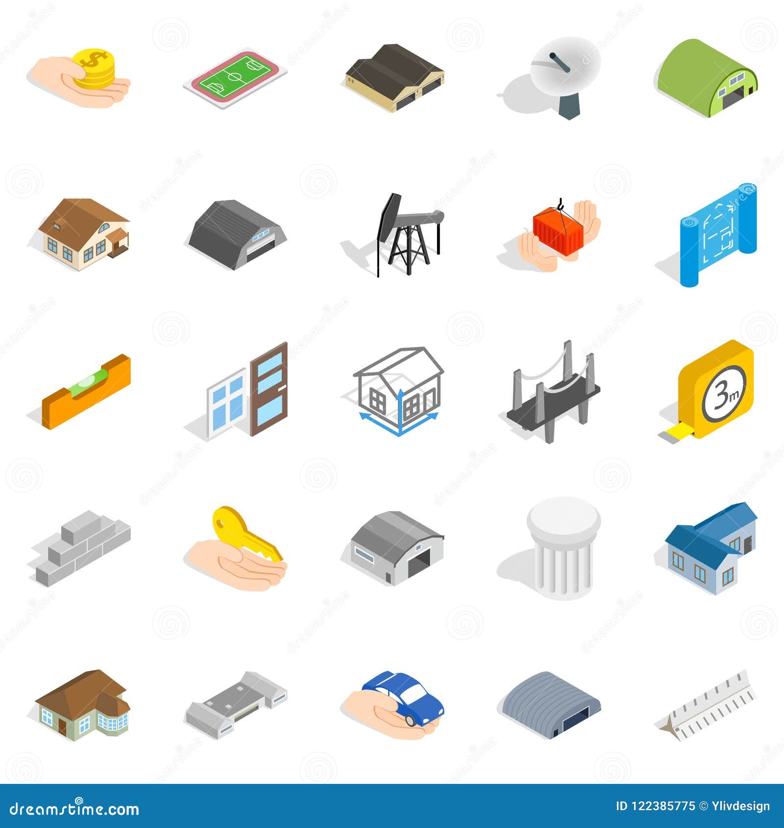 Formation Icons Set, Isometric Style Stock Vector - Illustration of ...